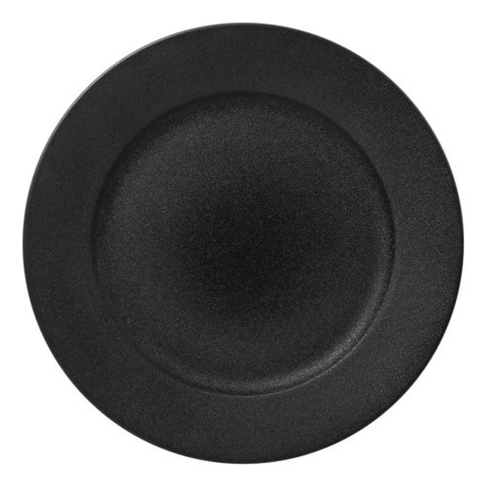 Set X6 Plato Playo 21 Cm Porcelana Baralee Fine Plus Negro