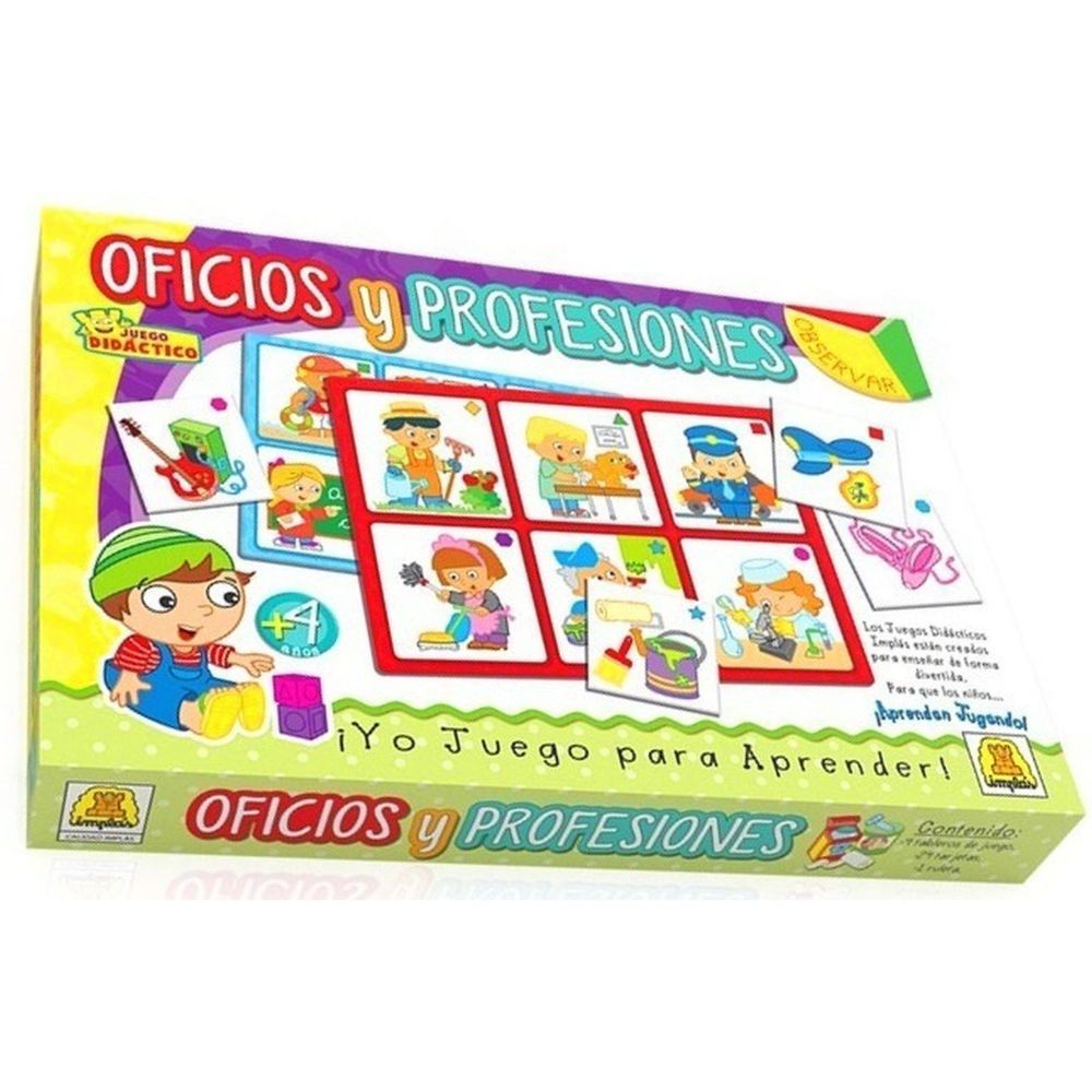 Juego De Mesa Didactico Oficios Y Profesiones Implas Cod 320