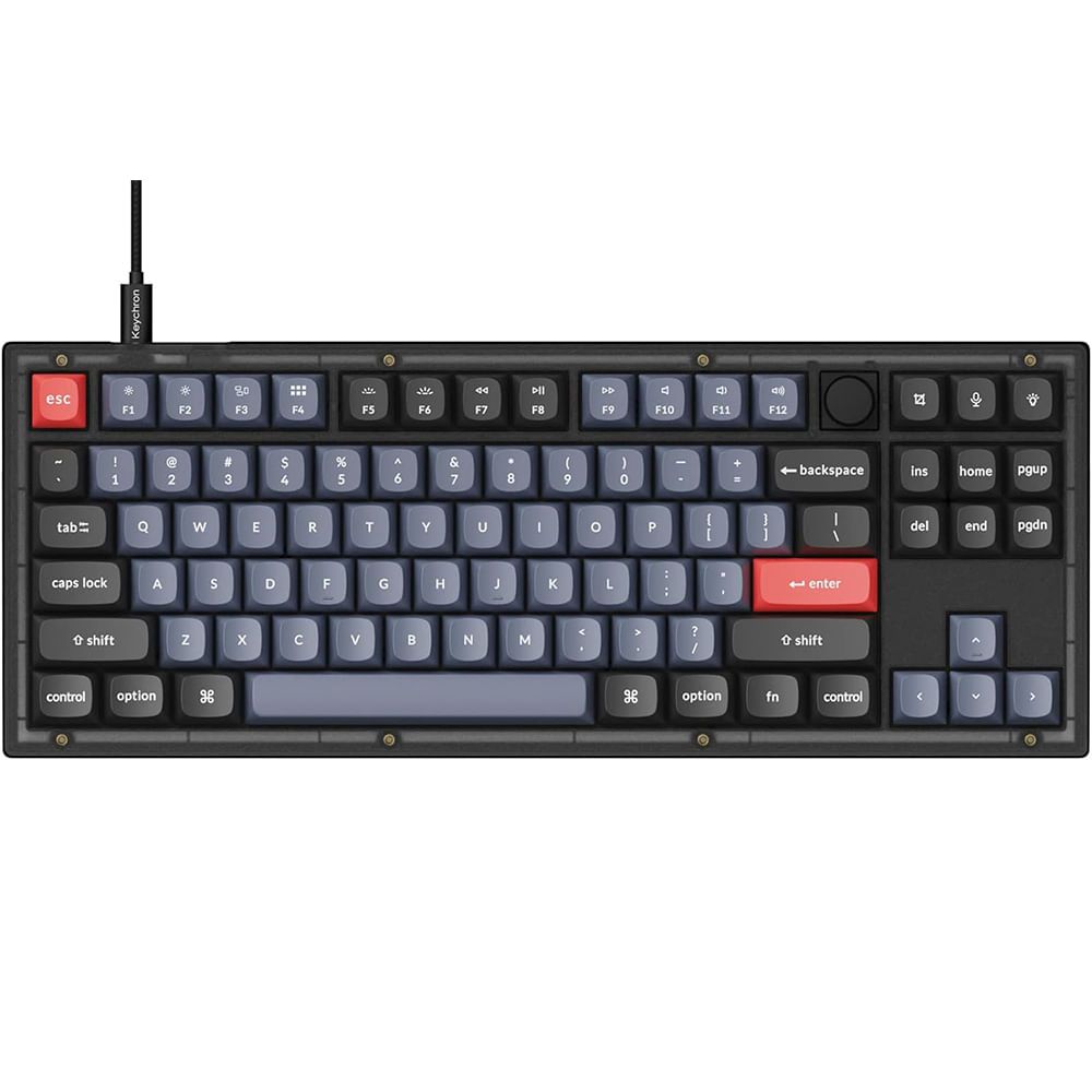Teclado Mecánico Keychron V3 MAX Inalámbrico 80% Switch Rojo ...