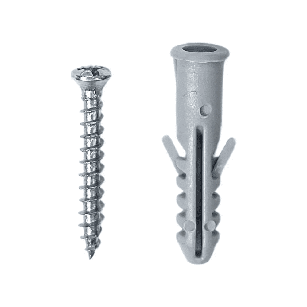 Tarugo Con Tope Y Tornillos 8 Mm En Caja Pack X100 Unidades M800 Cover