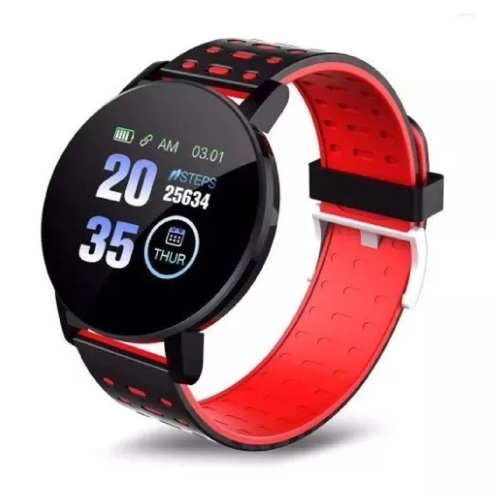 Smartwatch Reloj Inteligente 119+ Plus Rojo