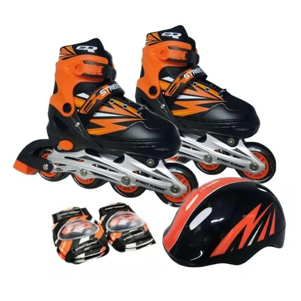 Patines Rollers Extensibles Con Casco Y Protección Street Runner Ik0293 ...