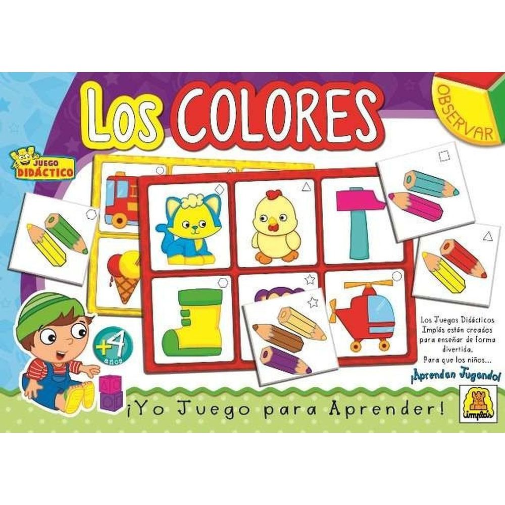 Juego Didactico Los Colores Implas Cod 319