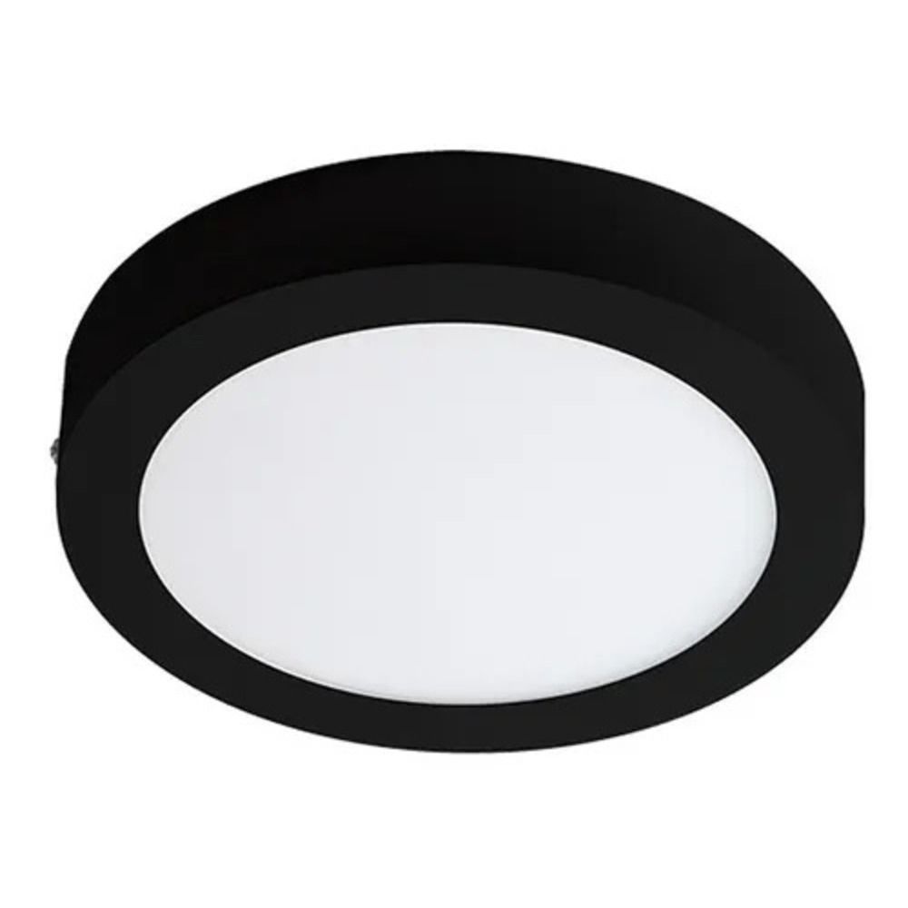 Panel Led 24w Aplicar Redondo Negro Calido 2040 Lumens