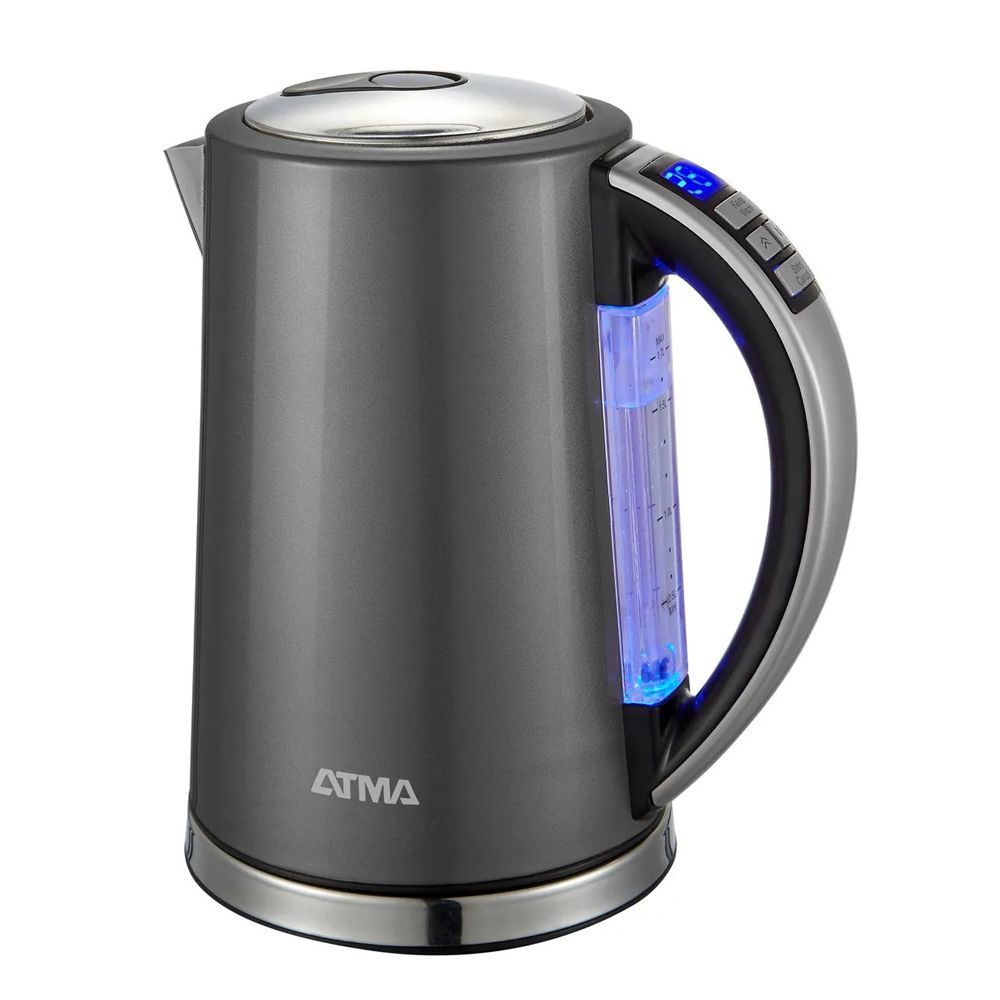 Pava Eléctrica Atma Digital Acero Inoxidablel 1.7 Litros 2200 W Negro
