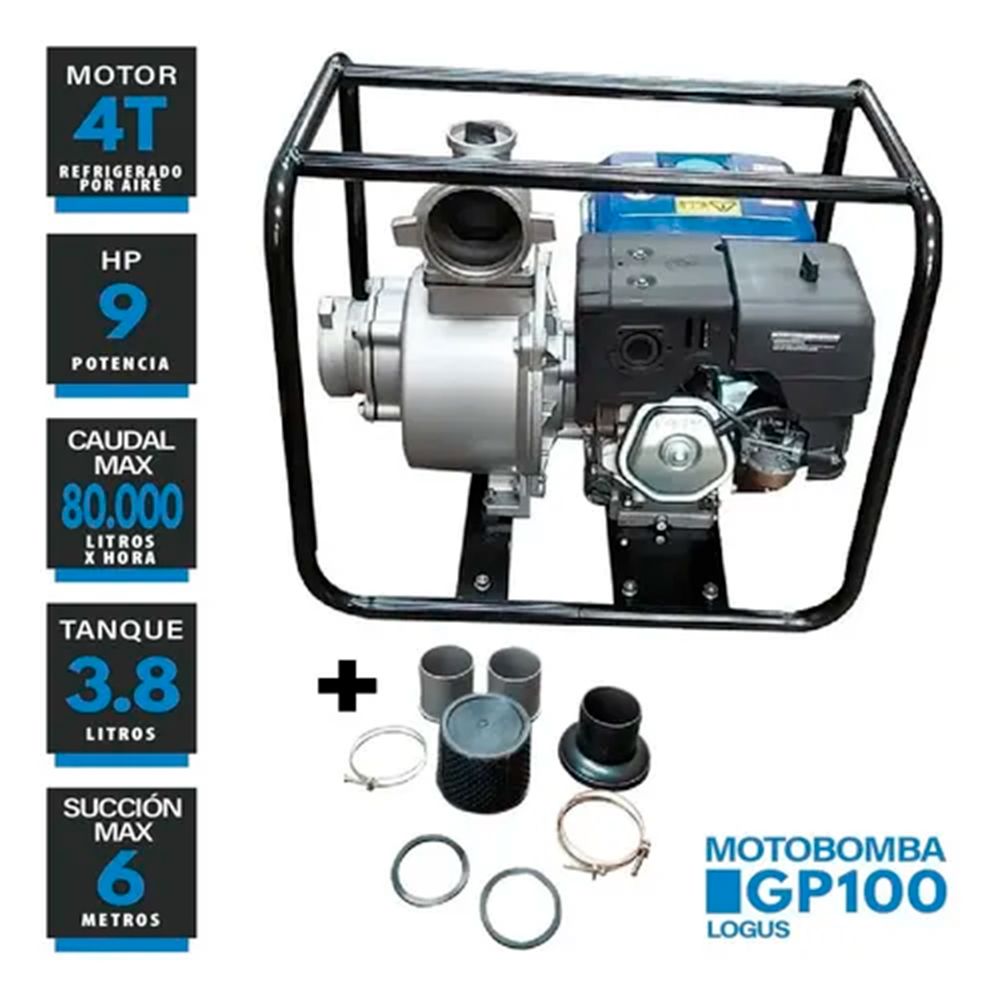 Motobomba Gp100 4 Pulgadas Logus