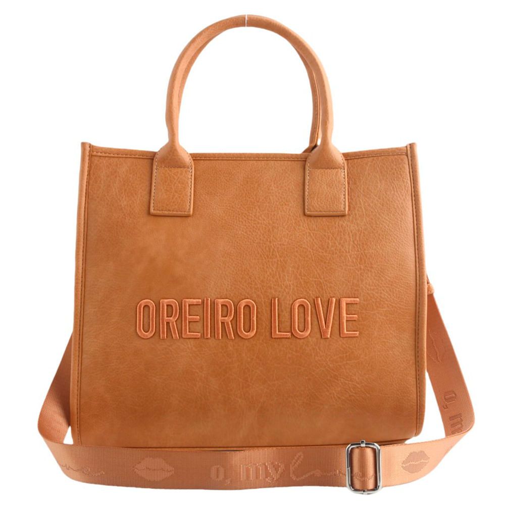 Cartera Oreiro Love PU Bordada Moda Urbana Uso Diario