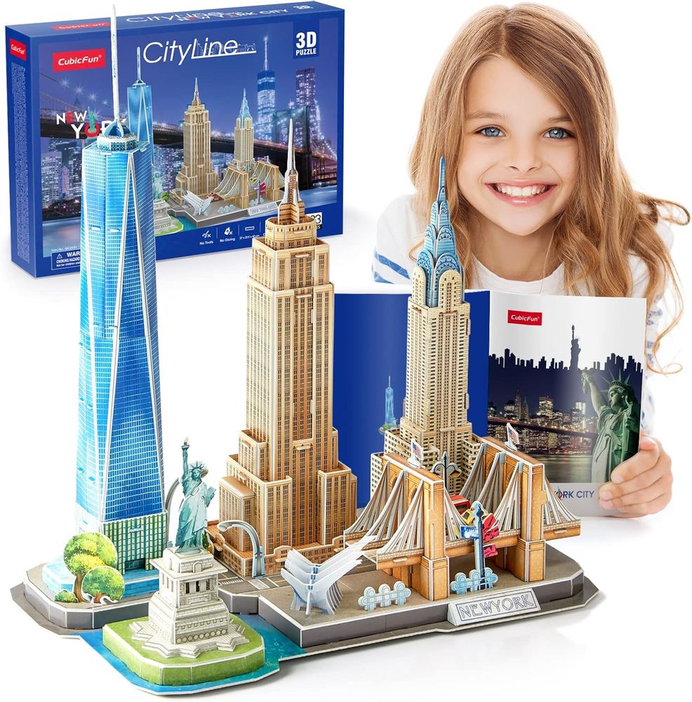 Cubic Fun Rompecabeza 3D Vista de la Ciudad New York 123 Piezas
