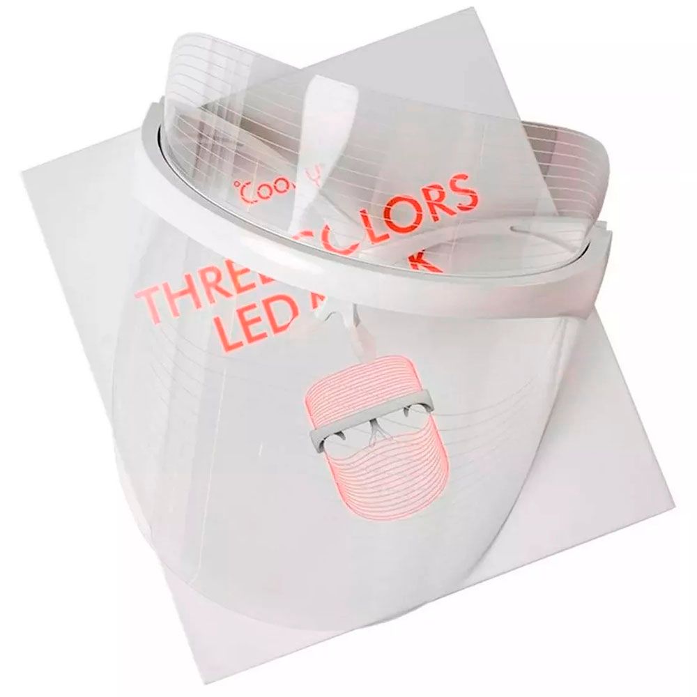 Coony Three Colors Led Mask Mascara Facial Fototerapia Led