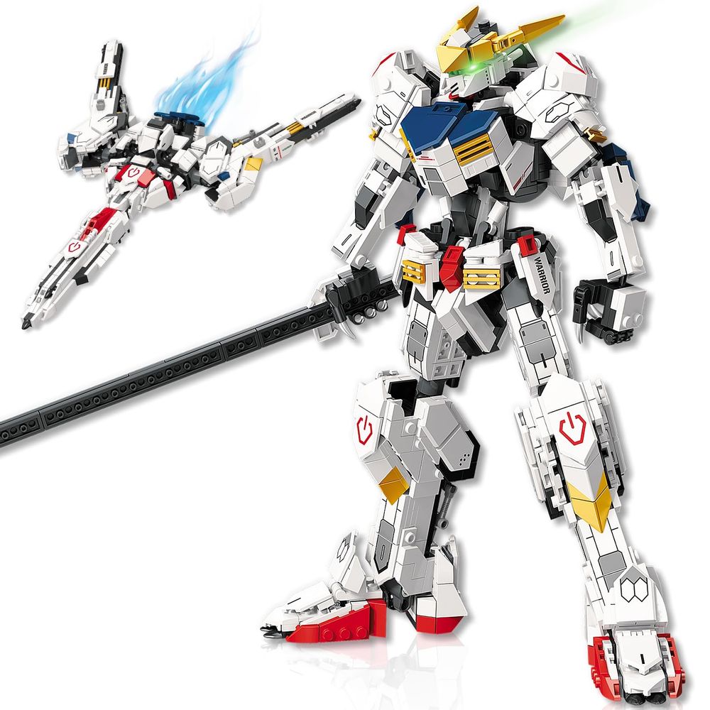 Set de construcción de robots transformadores HIGH GODO City Warrior Mech