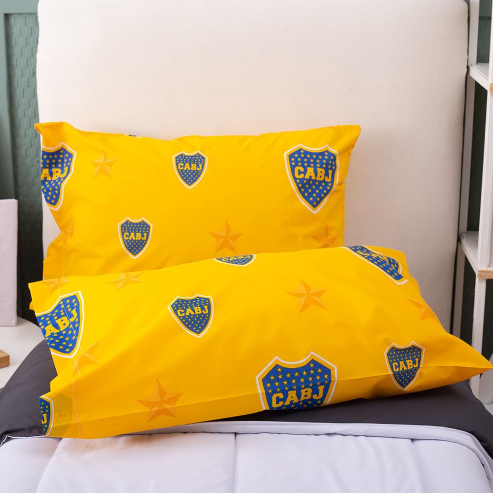 Pack x2 Fundas de Almohada Fútbol Escudo