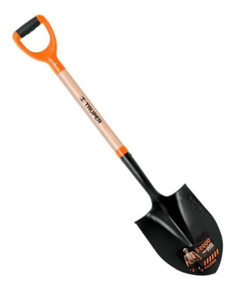 Pala Punta Corazon Profesional Con Cabo Madera Jardineria Jardin