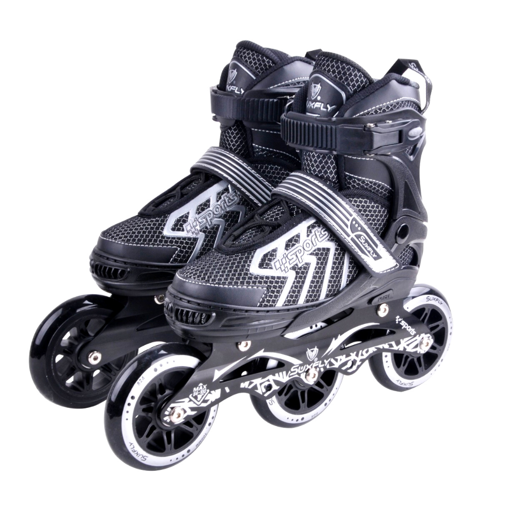 Rollers Profesionales Extensible 100mm Siliconadas Aluminio Negro-Gris ...