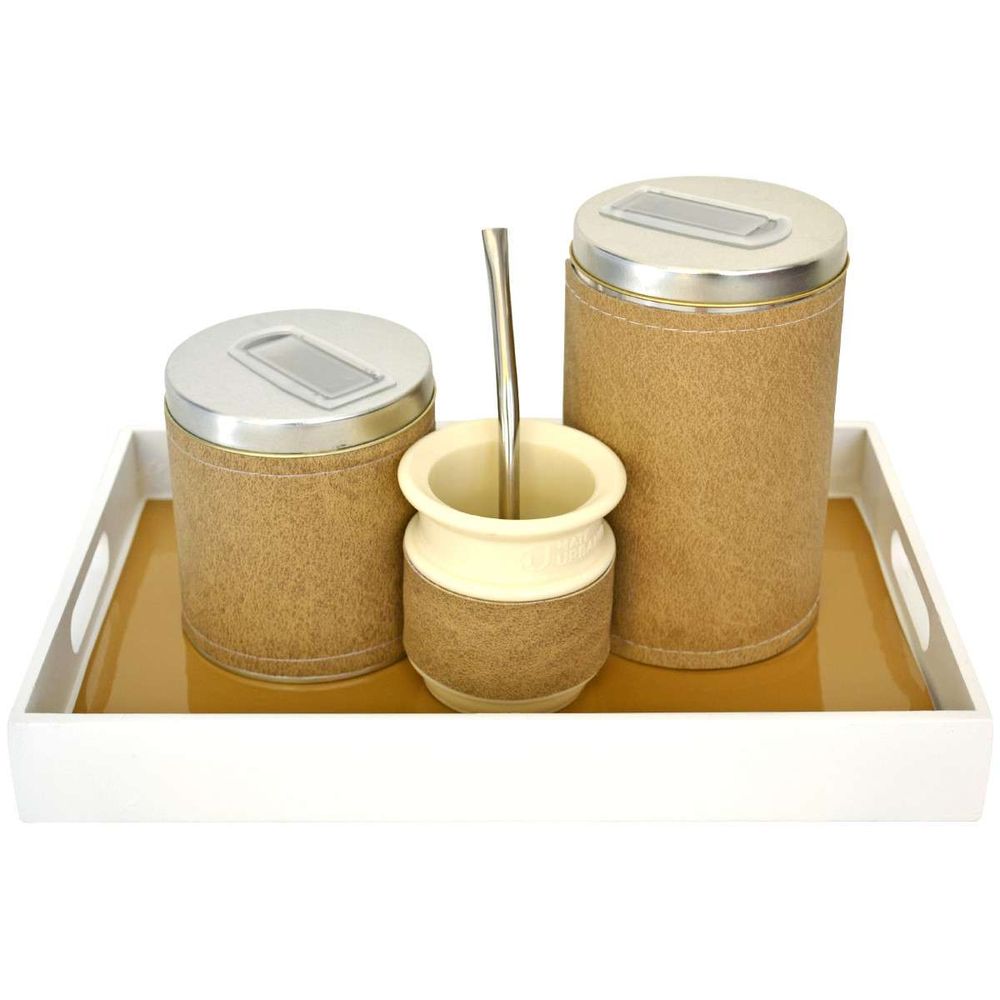 Kit de Mate Urbano y bandeja Marron