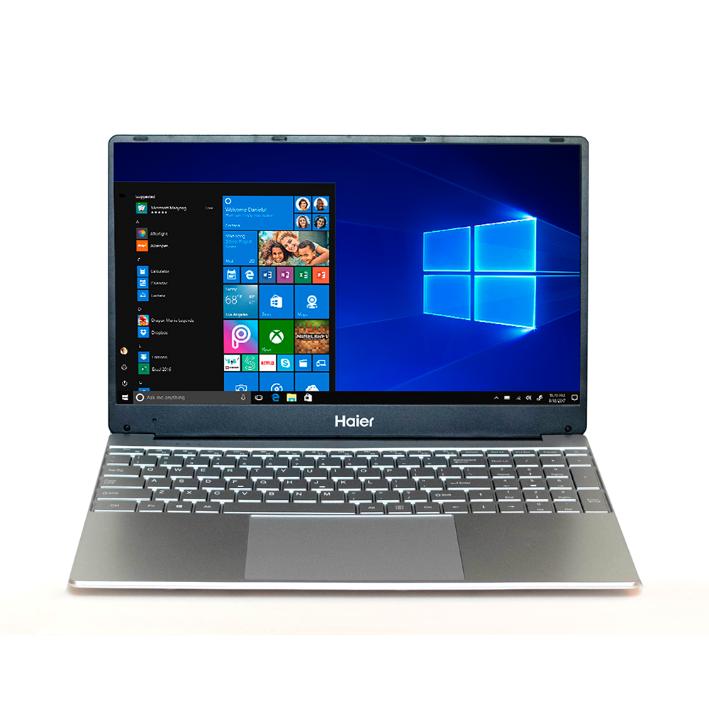 Notebook HAIER XR156-B Gris 15" Celeron N3350 4GB SSD64 Win10
