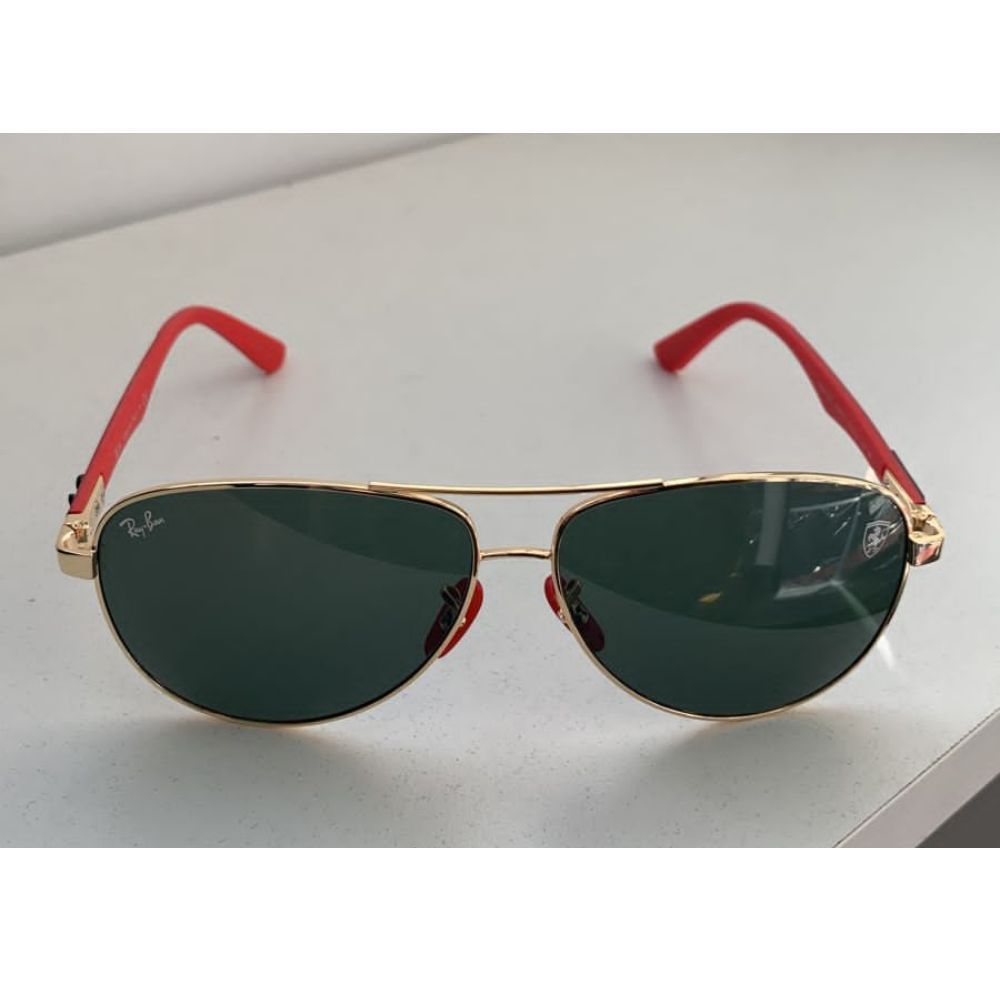 Anteojos De Sol Ray-ban Aviator Scuderia Ferrari Standard Con Marco ...