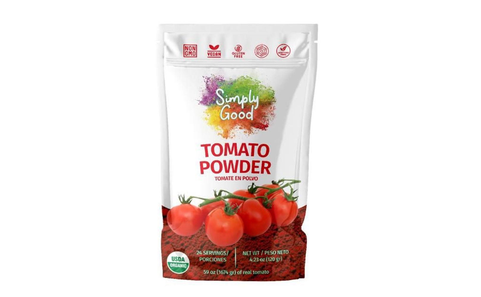 Simply Good Tomate Orgánico en Polvo x 120g