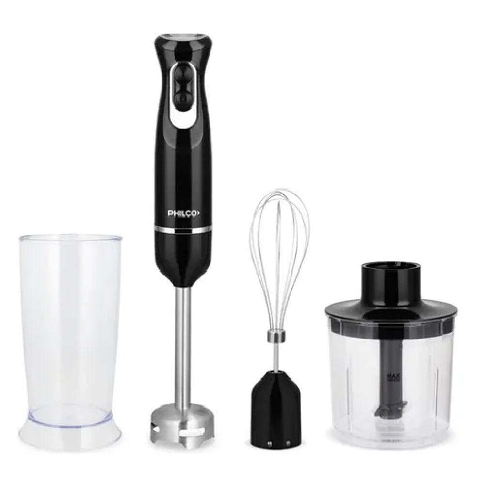 Minipimer Philco Lmph8508np 4 en 1 Batidor Picador 600w 2 Velocidades ...