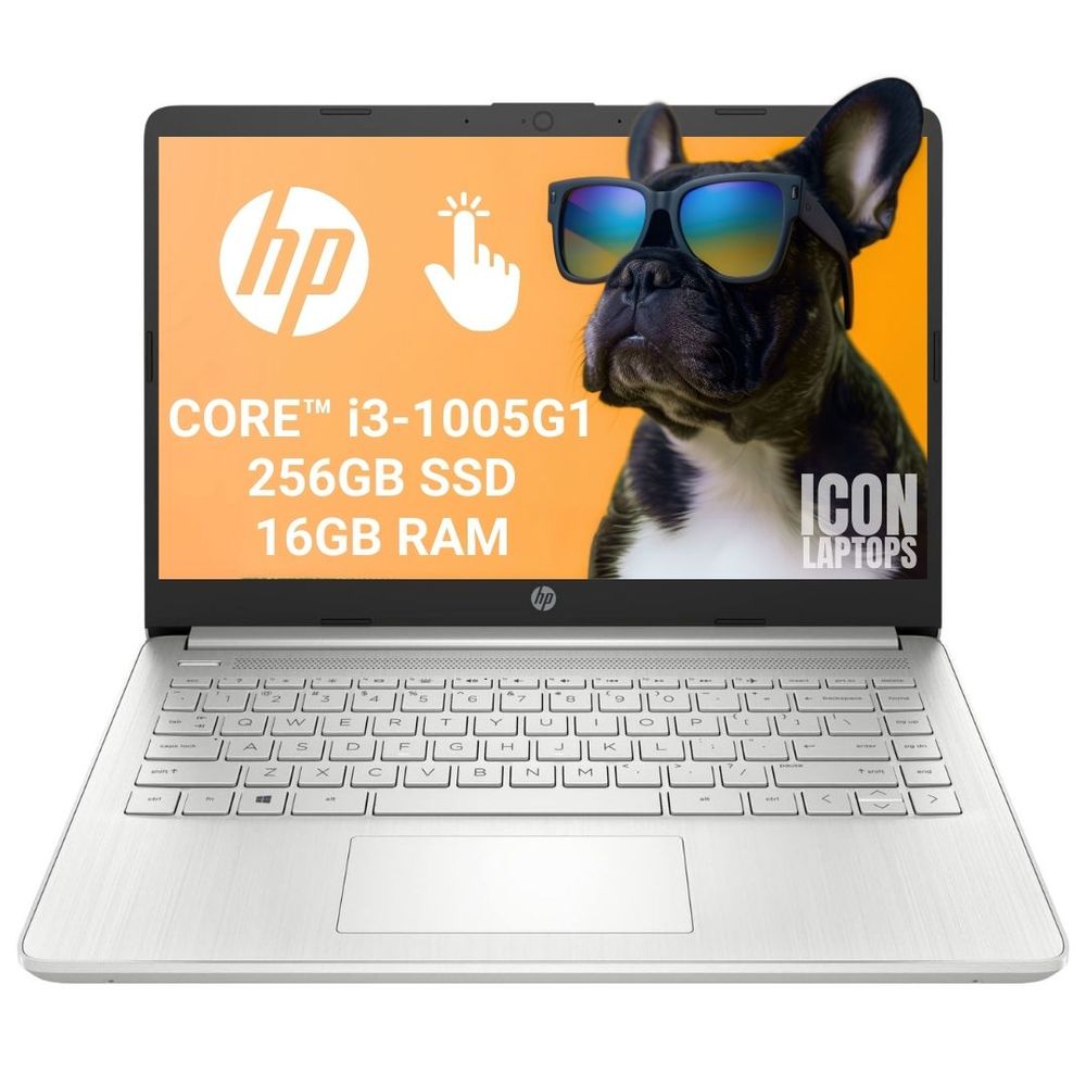 Notebook HP Silver Intel Core i3 10ma 16GB RAM 256GB SSD 14" Touch