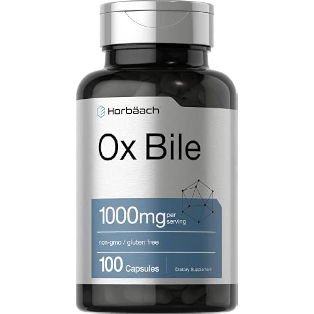 Ox Bile 1000 mg 100 cápsulas , Suplemento de