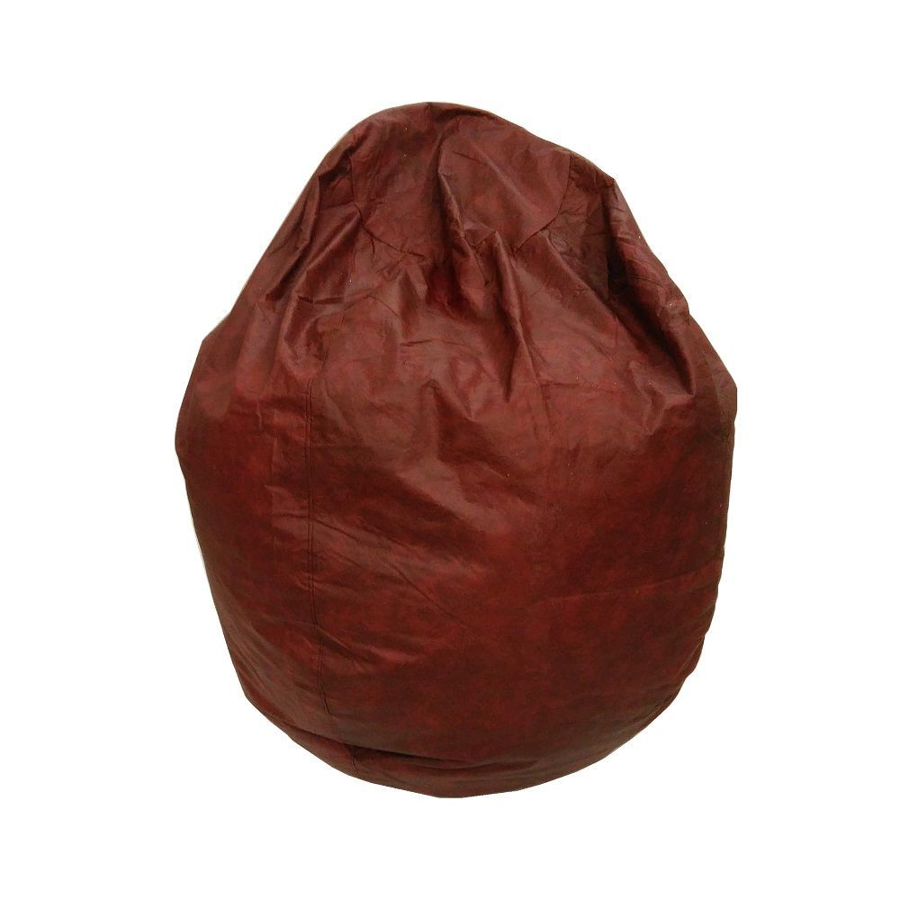 Fiaca Puff Doble Ecocuero Color Bordo