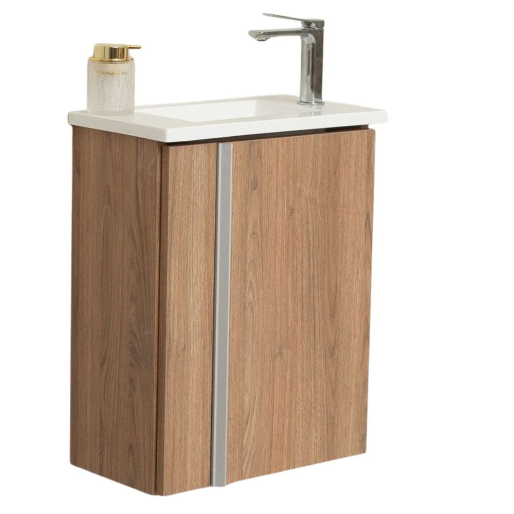Vanitory colgante pocket Bernova de 50cm olmo