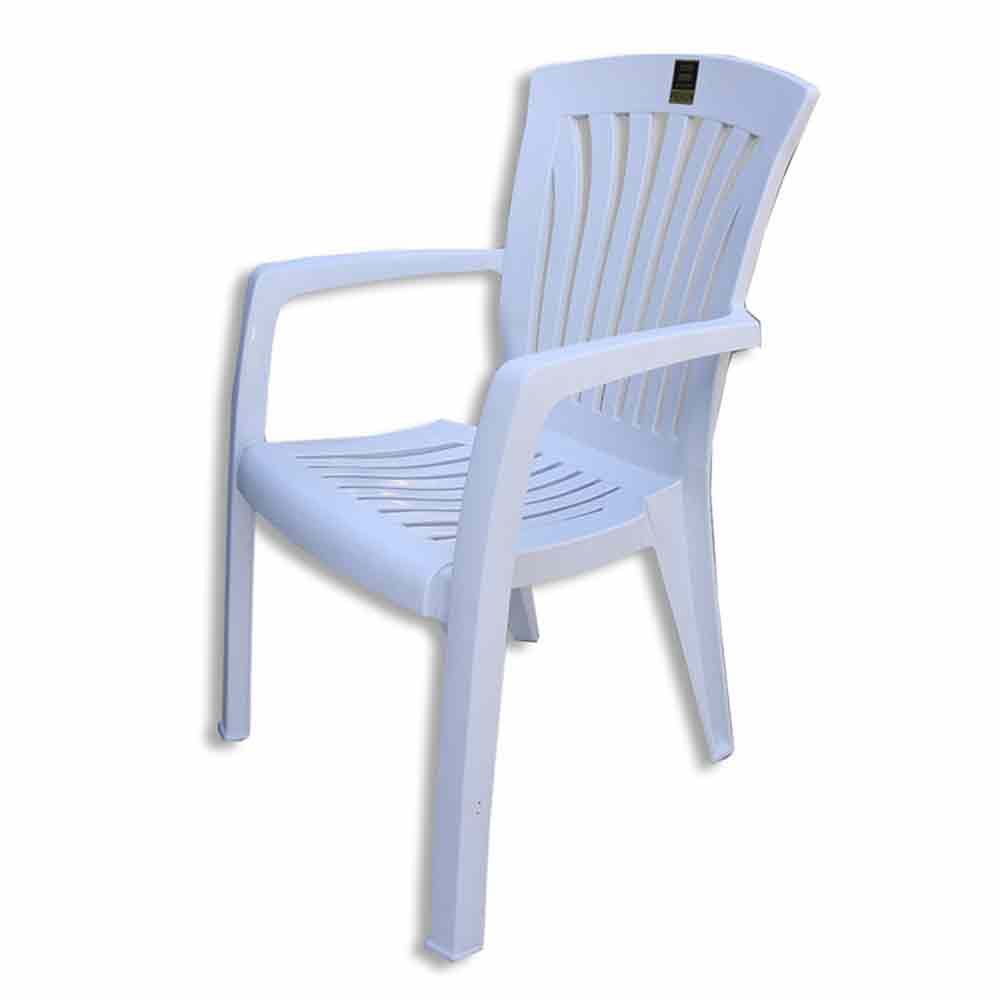 Silla Kansas Plastico Mascardi Color Blanco