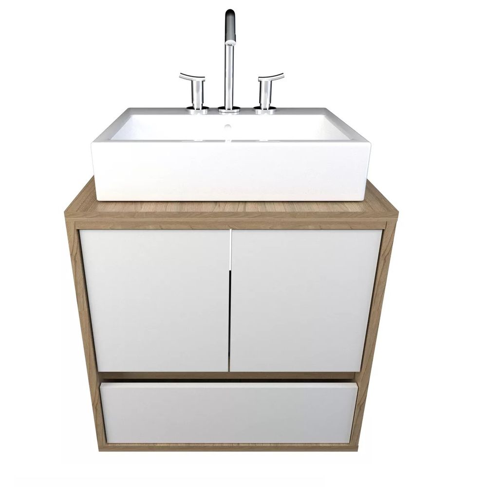Vanitory Flotante Colgante Mueble Baño para Bacha de Apoyar (No Incluye ...