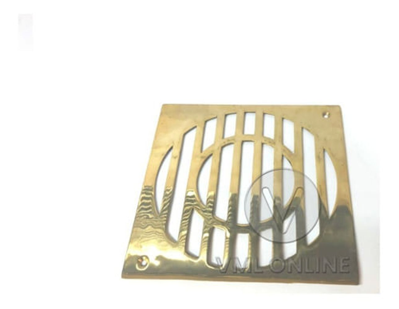 Reja Rejilla Bronce Fundido Sin Marco 185mm 18,5 Cm Pulida