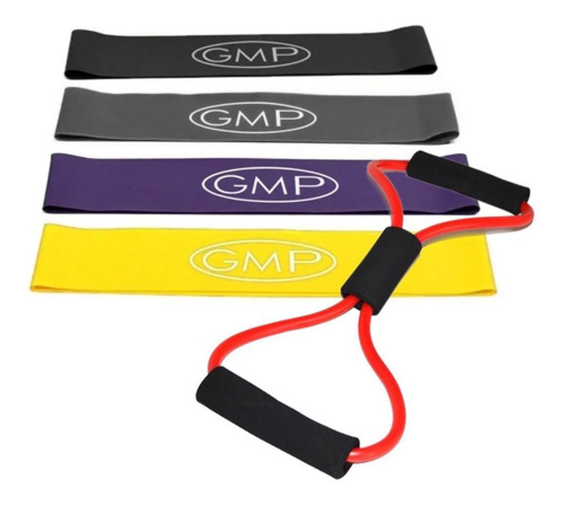 Set 4 Banda Elástica Circular + Banda Elastica En 8 Gmp