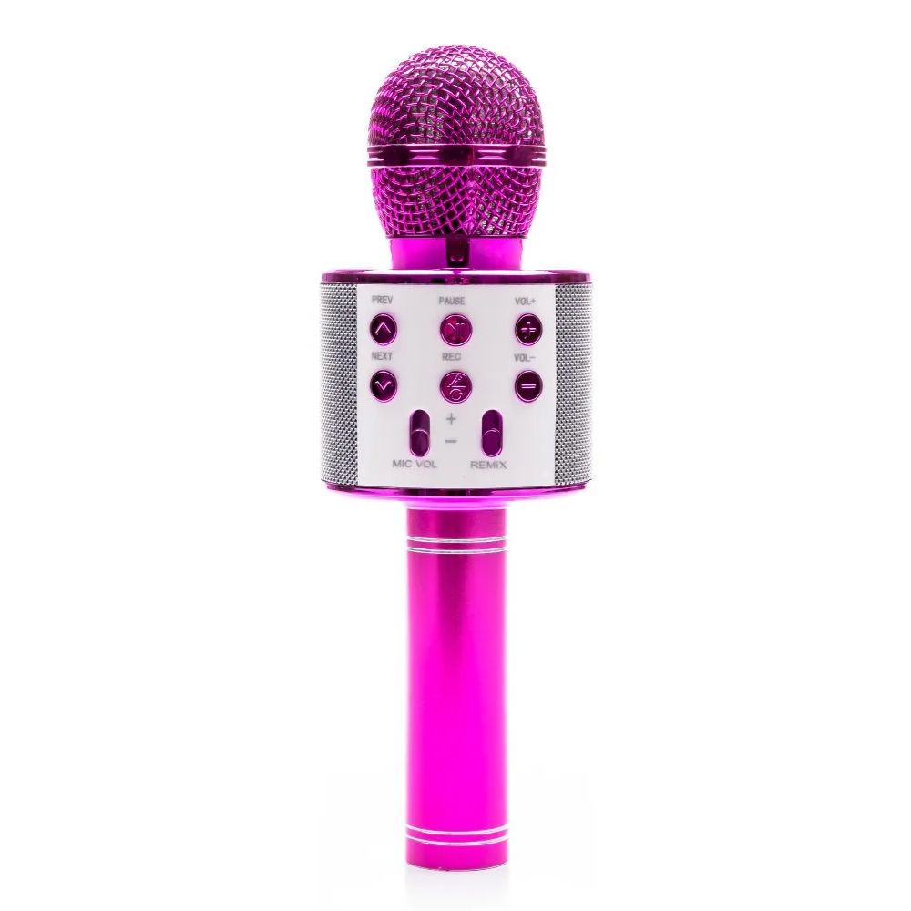 Microfono Inalambrico Karaoke Suono Rosa Soft