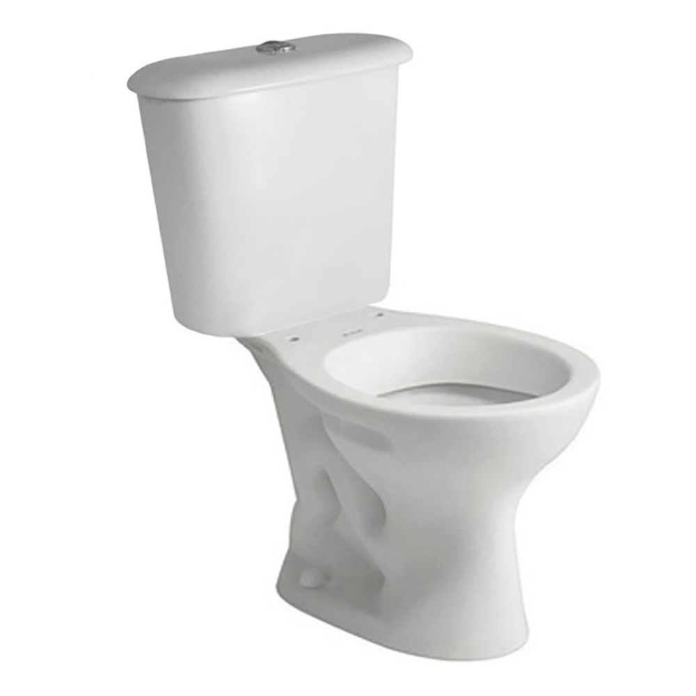 Inodoro Largo Y Depósito Ferrum Andina Loza Blanco