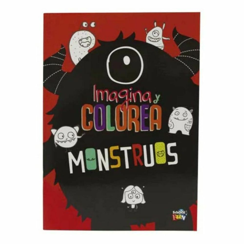 Libro Para Pintar Imagina Y Colorea List-055 Monstruos