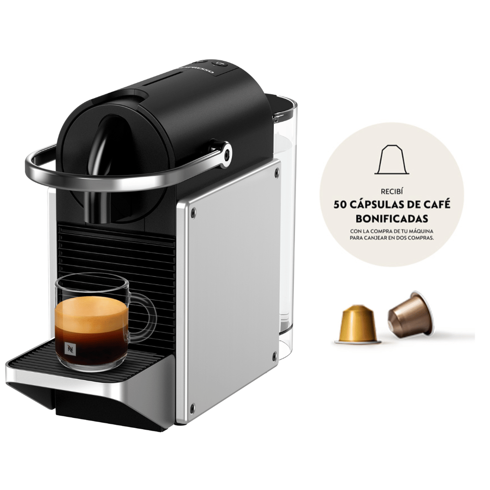 Cafetera Nespresso Pixie Silver D62-AR-SI-NE-LOCAL