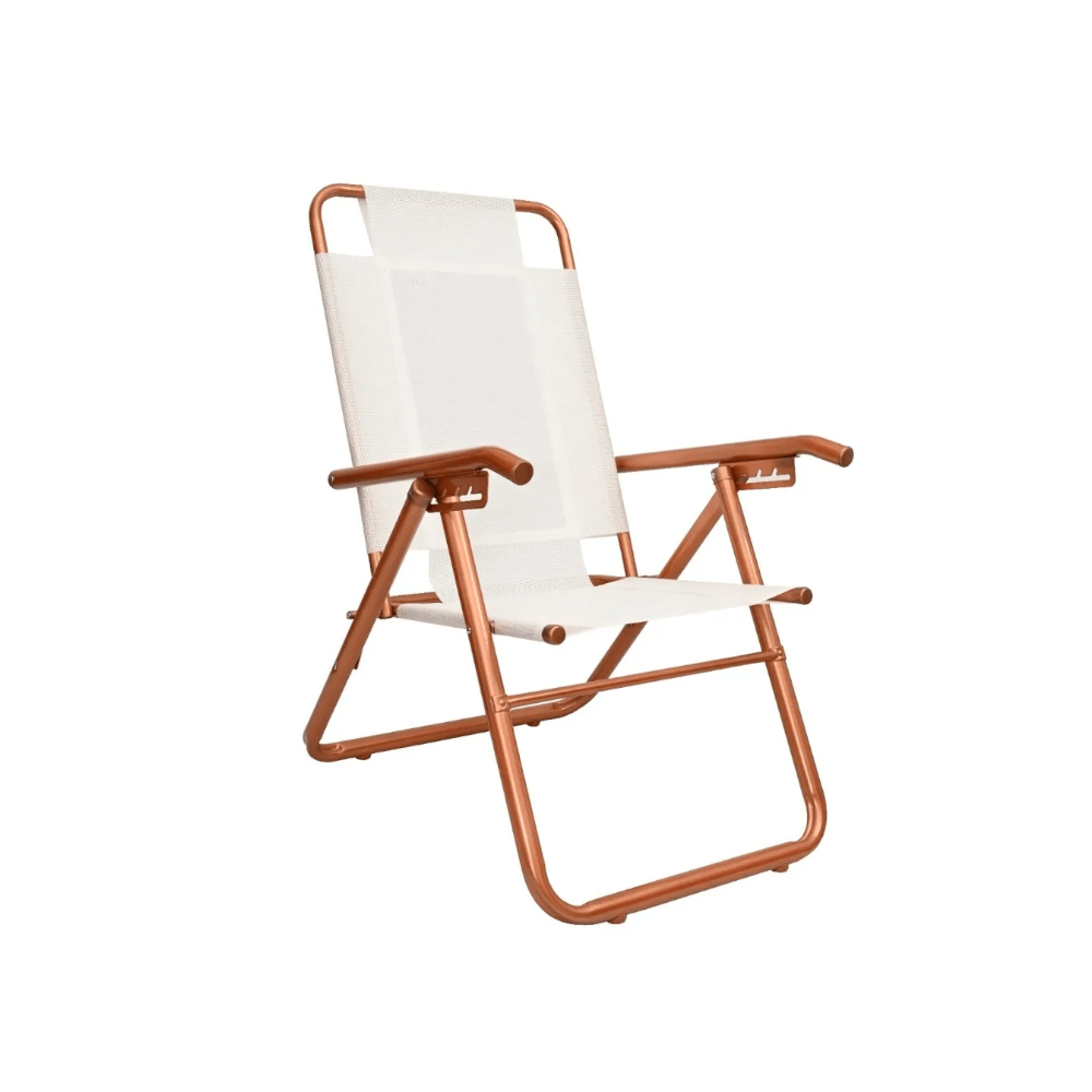 Reposera Sillon Plegable 5 Posiciones Descansar 80041 Aluminio