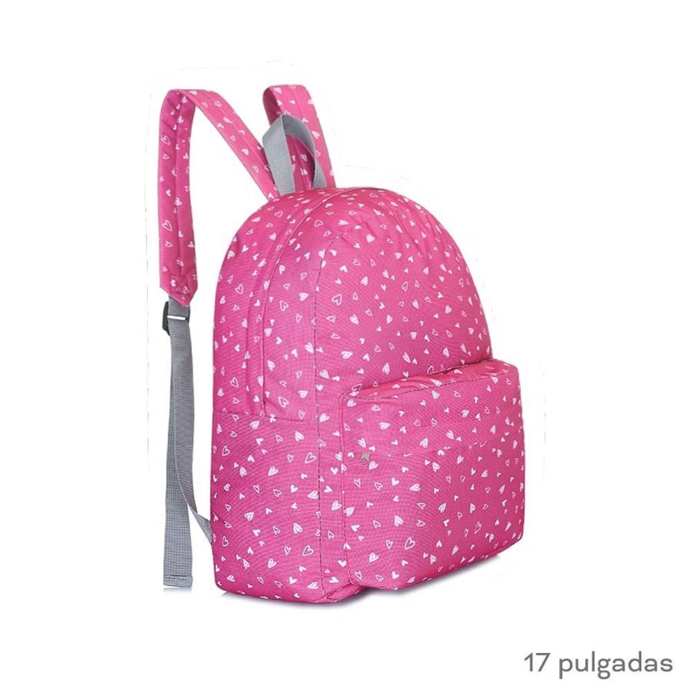 Mochila Target 17 Pulgadas Diseño Color Rosa