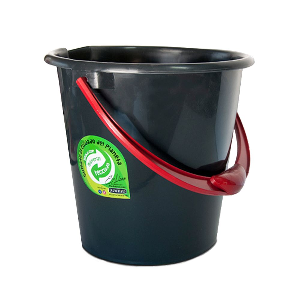 Balde Con Pico Eco Línea 12 Lt Material Reciclado Manija Bordo Colombraro