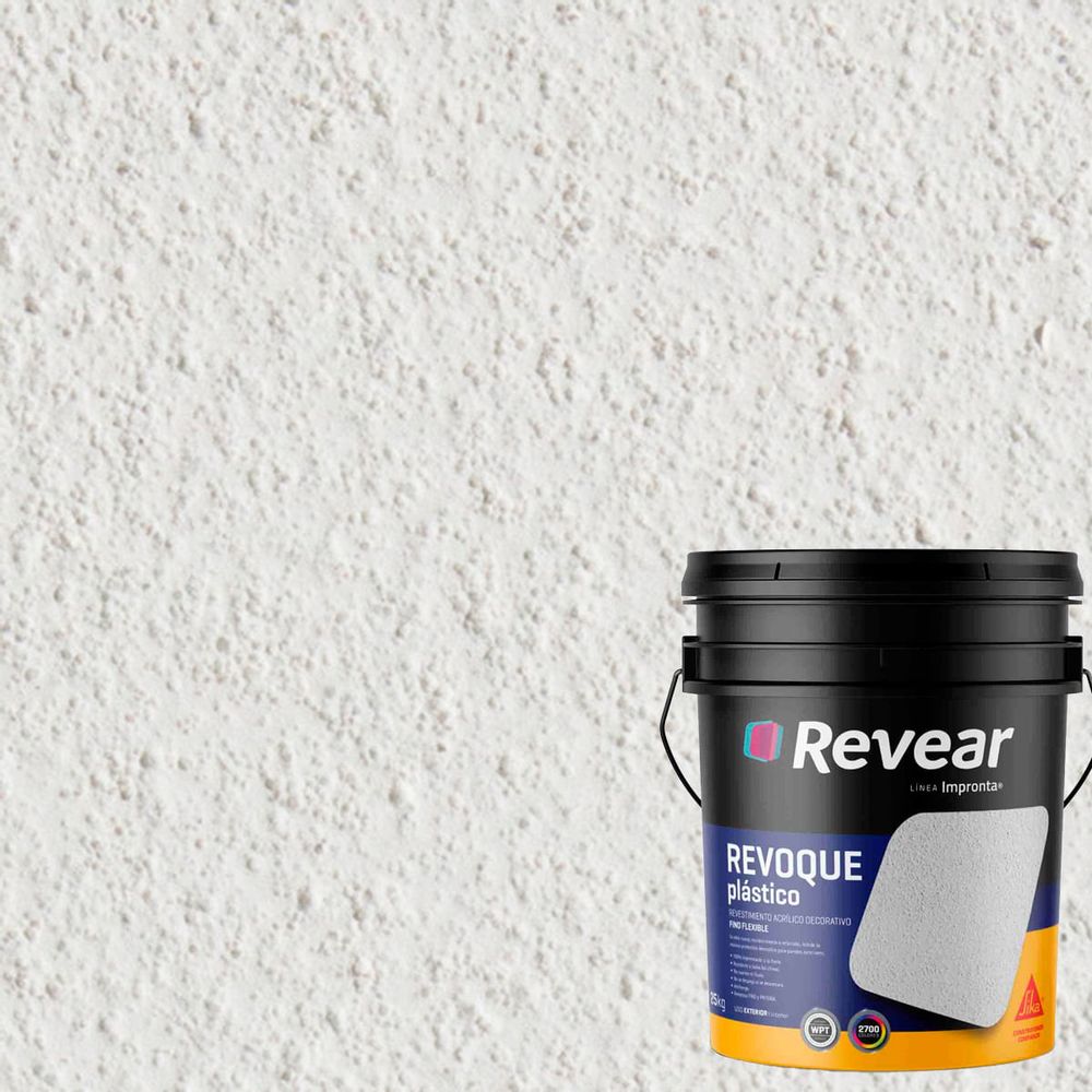 Revear Revestimiento Revoque Plastico 25 Kg Blanco