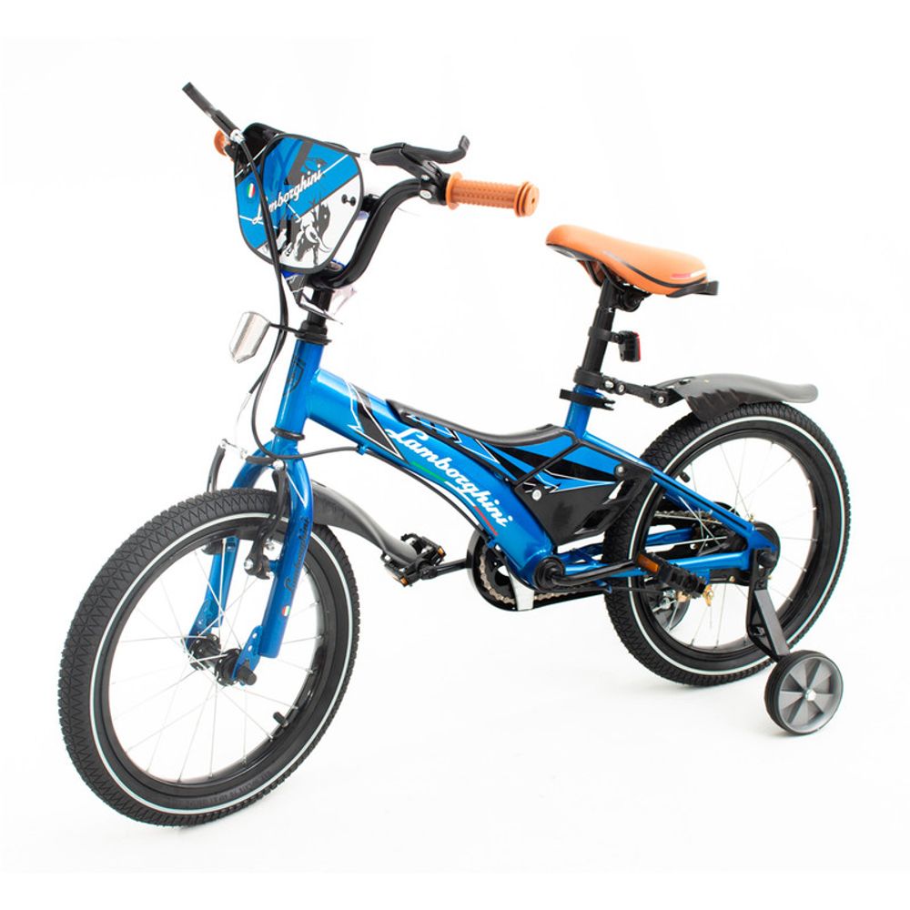 Bicicleta Infantil Carrozada Lamborghini Rodado 16 Azul