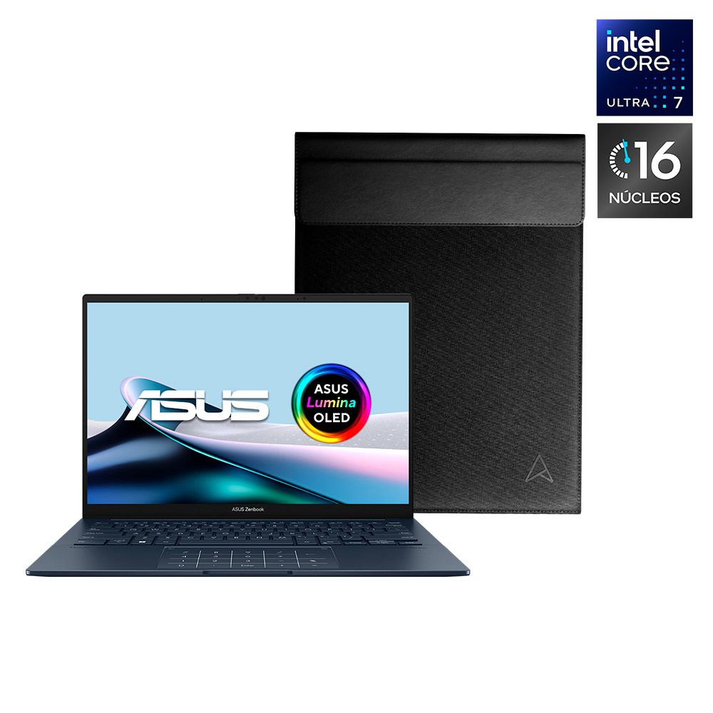 Notebook ASUS Zenbook 14 OLED Intel Core Ultra 7 16 Núcleos 16GB 1TB ...