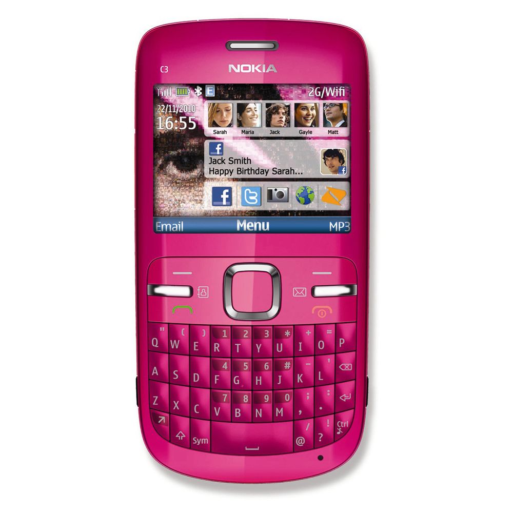 CELULAR LIBRE NOKIA C3 PINK