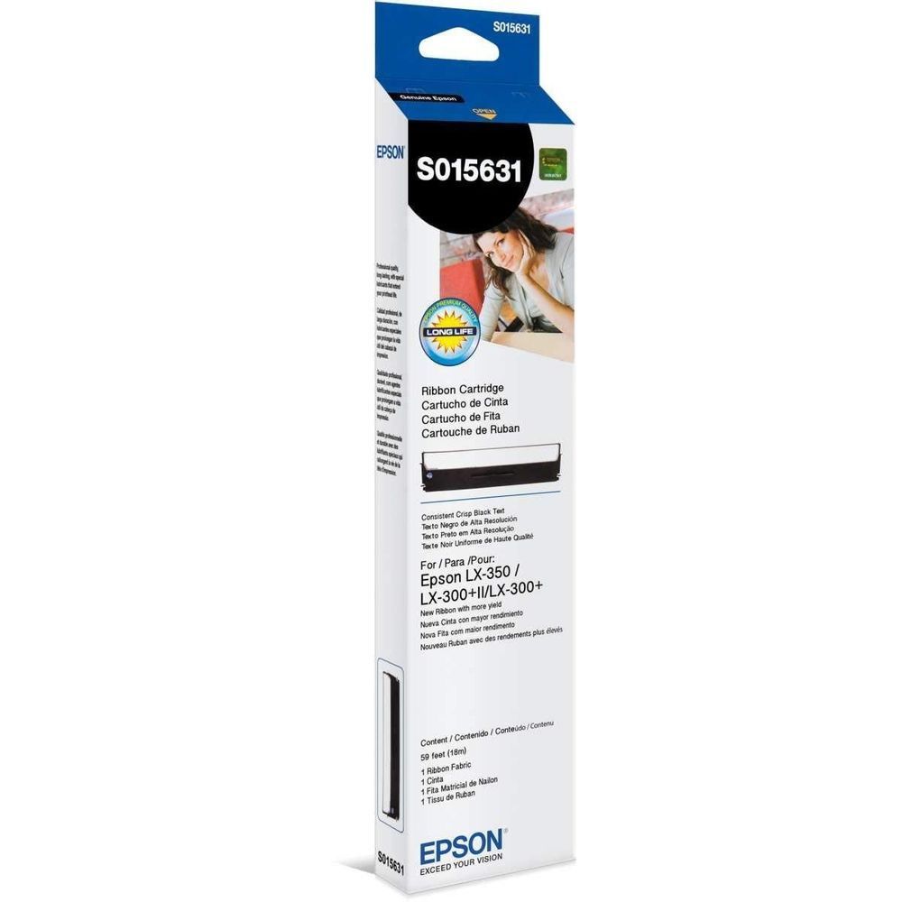 Cinta De Tinta S015631 Negra Para Lx-350 Epson