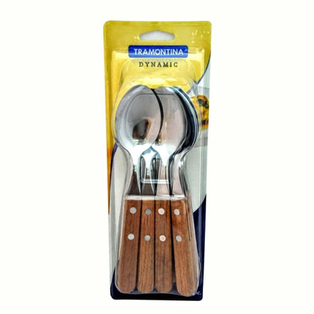 Set 12 Cucharas Tramontina Cubiertos Dynamic Mango Madera