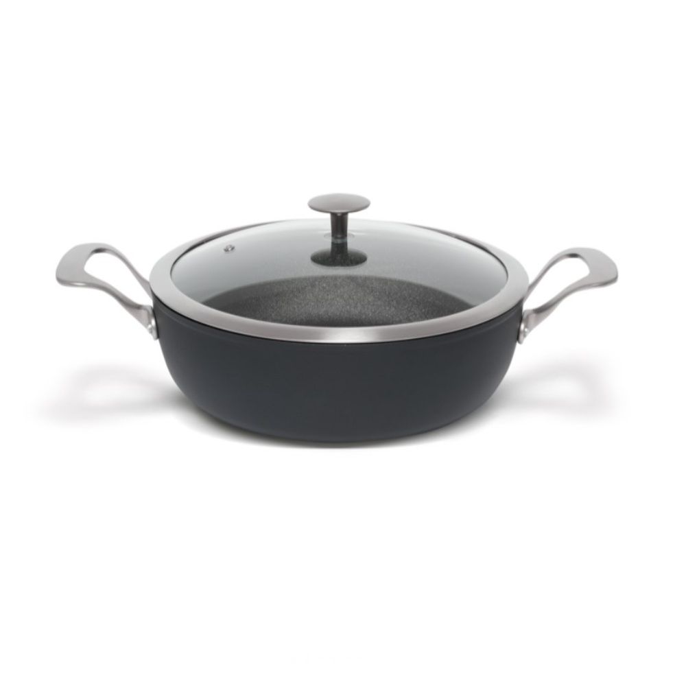Sarten 2 Asas C/Tapa Tvs Ispirata 28cm Antiadher. Inducción