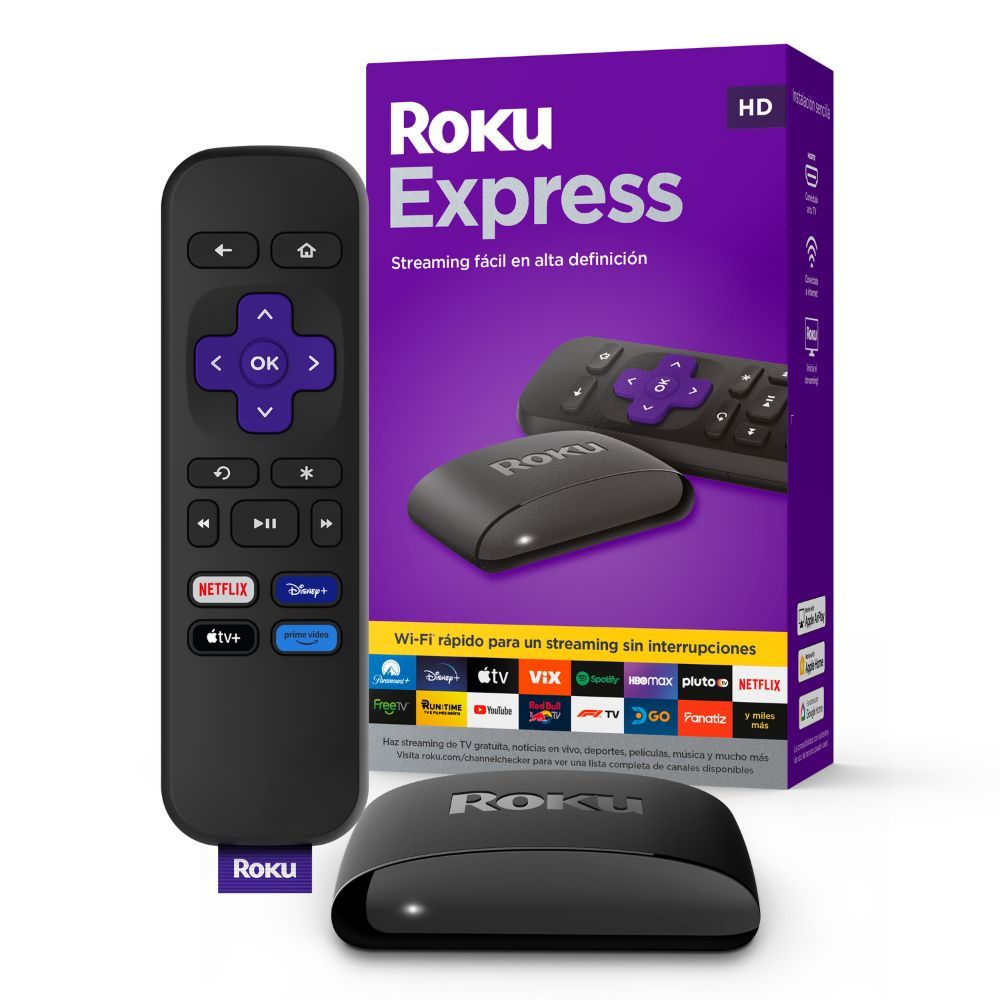 Roku Express HD Dispositivo de streaming con control remoto sencillo