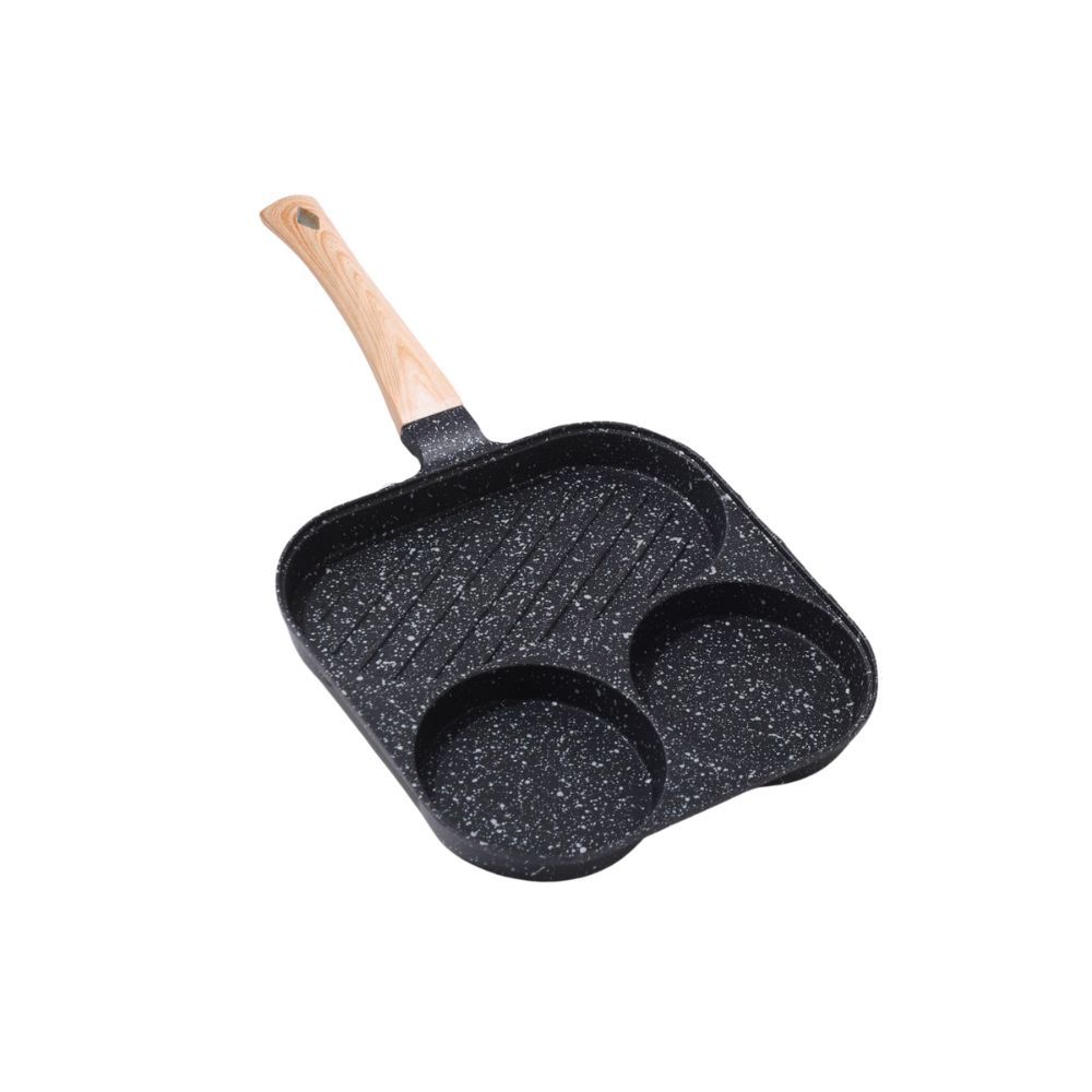 Sartén Multifunción Antiadherente 3 En 1 Oryx Negro OR-3C