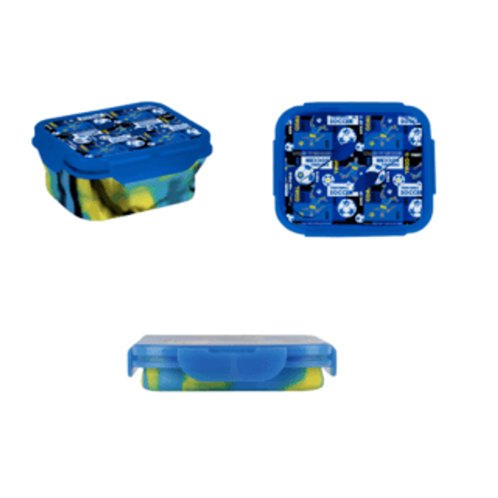 Lunchera plegable de silicona - Footy - Boca