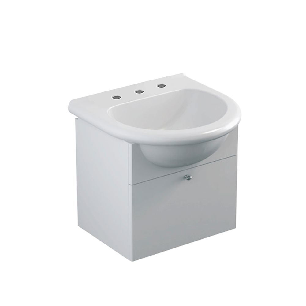 Vanitory Ferrum Avignon Y5M3E 50 cm. de colgar + Bacha con 3 agujeros