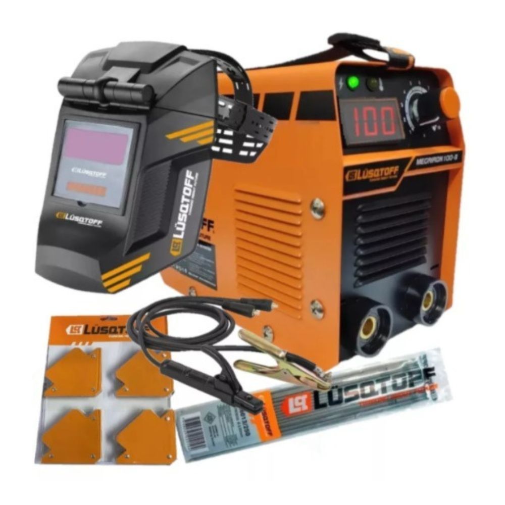 Soldadora Inverter Lusqtoff Iron 100 KIT