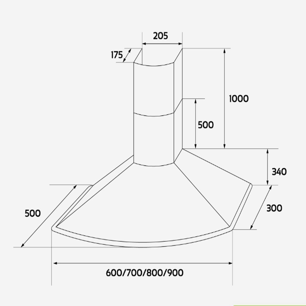 Campana Extractor Reflex 60 cm Acero Inoxidable - Maraldi